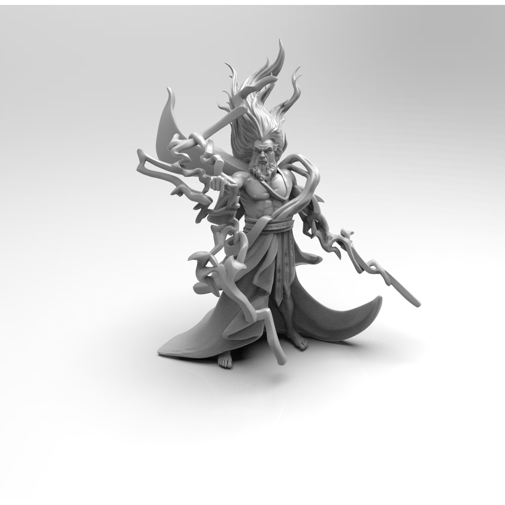 E466 - God character design, The Zeus statue, STL 3D model design print ...