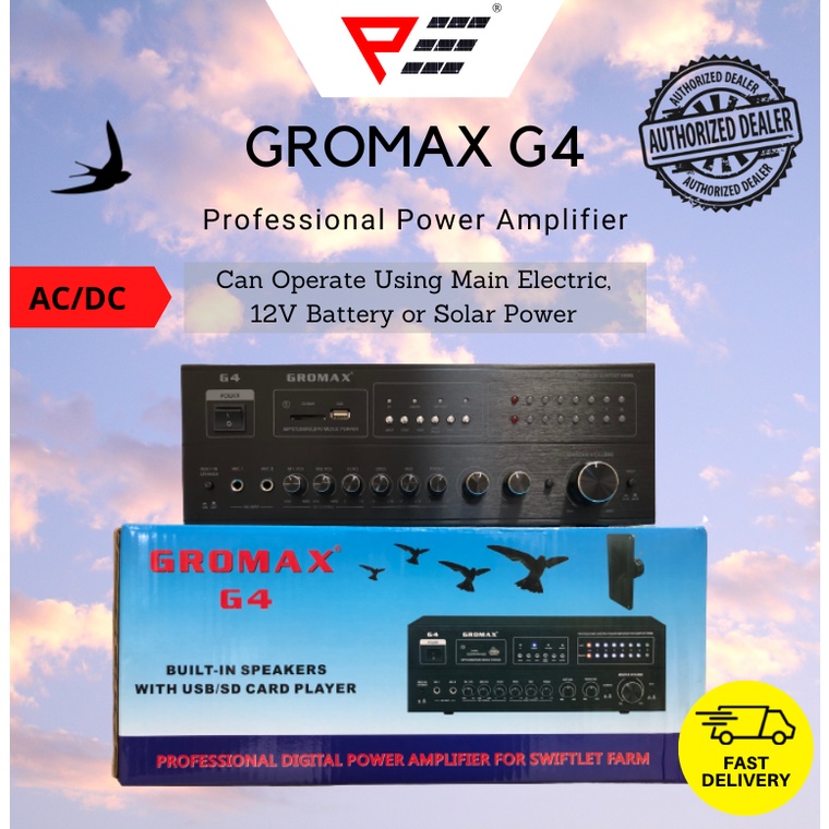 Gromax G4 Professional Power Amplifier With USB/SD Card Player ...