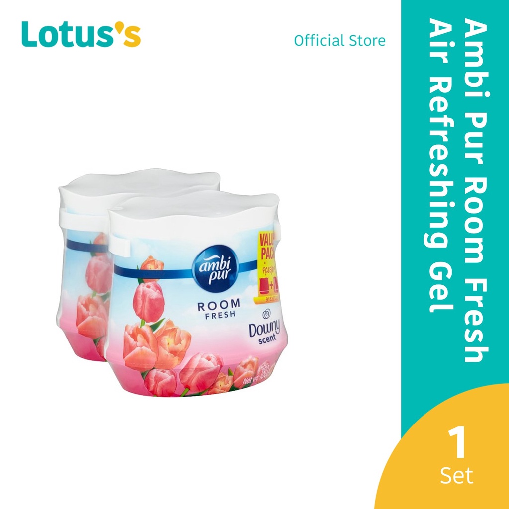 Ambi Pur Room Fresh Air Refreshing Gel Downy Scent 2 Pack x 180g ...