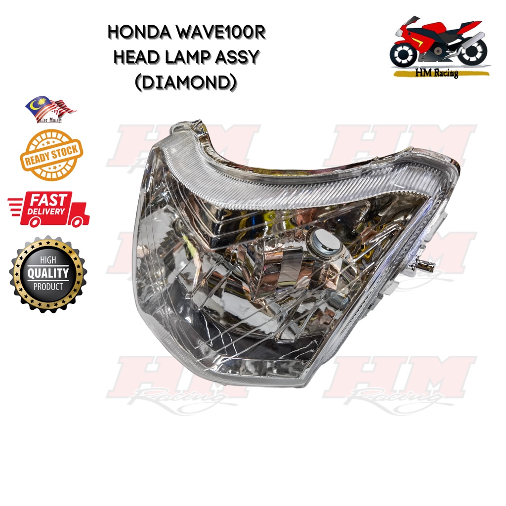 HONDA WAVE100R W100R - HEADLAMP ASSY HEADLIGHT ASSY LAMPU DEPAN CLEAR ...