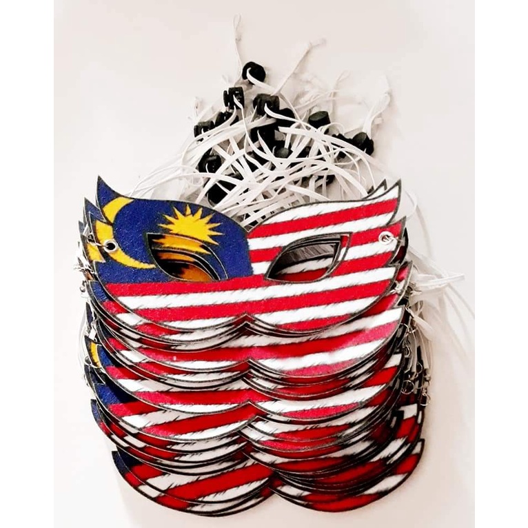 Topeng Merdeka Kanak - Kanak / Children Mask (Merdeka) Kain Felt Tahan ...