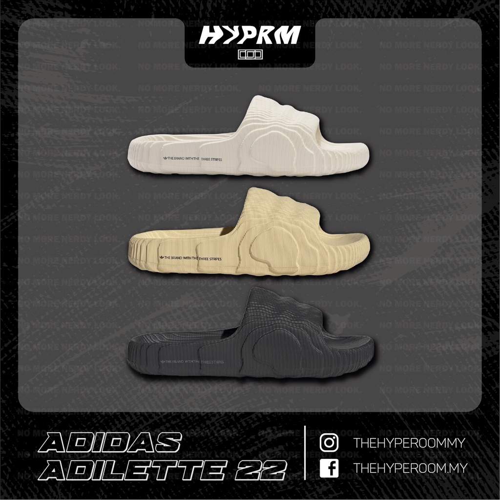 ADIDAS Adilette 22 Foam Slides | Shopee Malaysia