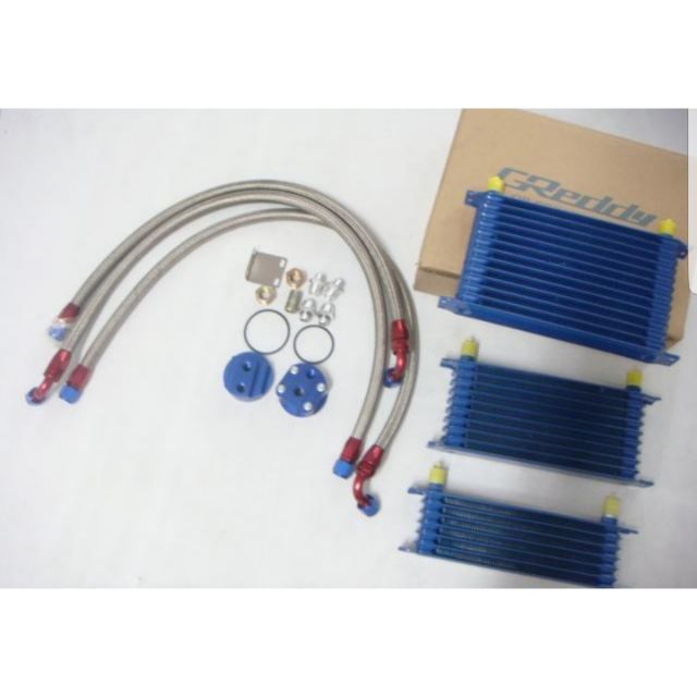 - Greddy Oil Cooler Kit 7 rows AN8 + Standard Type & Relocation type ...