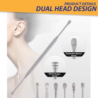 Pengorek Telinga Besi 7pcs set Earpick Curette Ear Wax Remover Cleaning ...