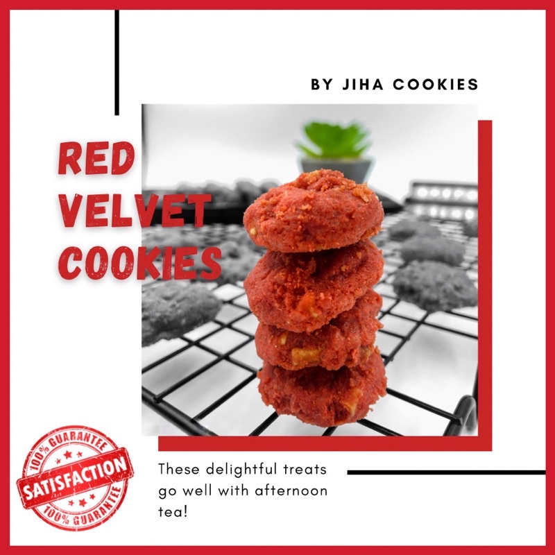 Red Velvet White Chocolate Chip By Jiha Cookies | Shopee Malaysia