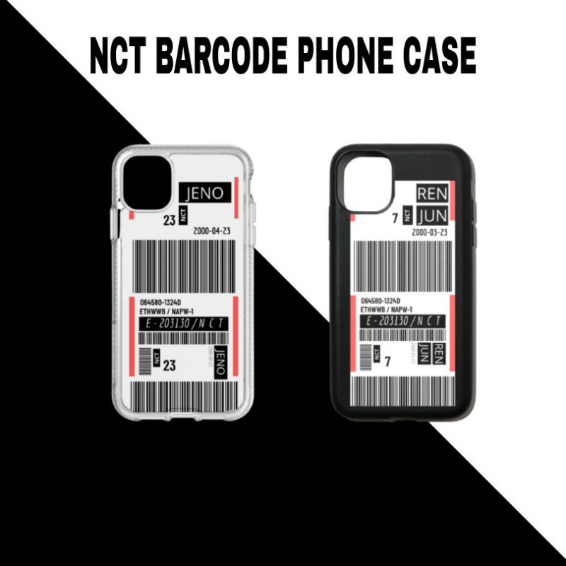 NCT Barcode Phone Case (Winwin, Jungwoo, Lucas, Mark, Xiaojun, Hendery ...