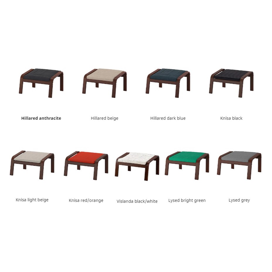 IKEA POANG FootStool Frame/Birch Wood/Bangku/Tapak Kaki/Cushion/Kusyen ...