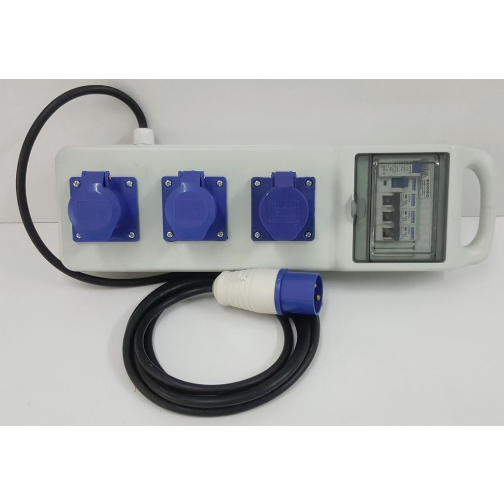 Flexible Db Box 16amp 3 Pin 3 Way Socket Shopee Malaysia
