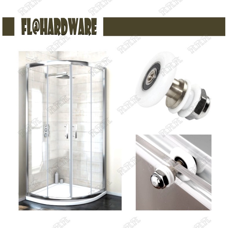Bathroom Sliding Shower Screen Door Roller Runner Wheel | Shopee Malaysia