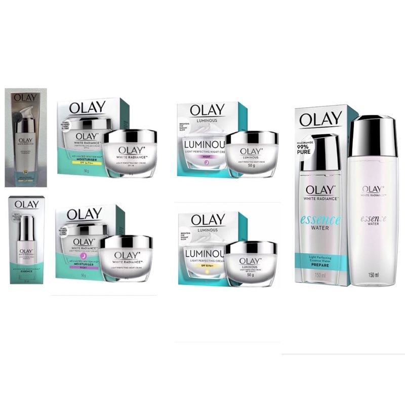 Olay White Radiance Light Perfecting Essence Serum/Luminous Day Cream ...