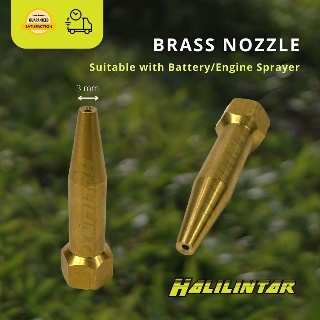 Brass Nozzle 3mm Battery / Engine Knapsack Sprayer 14mm / Kepala Pam ...