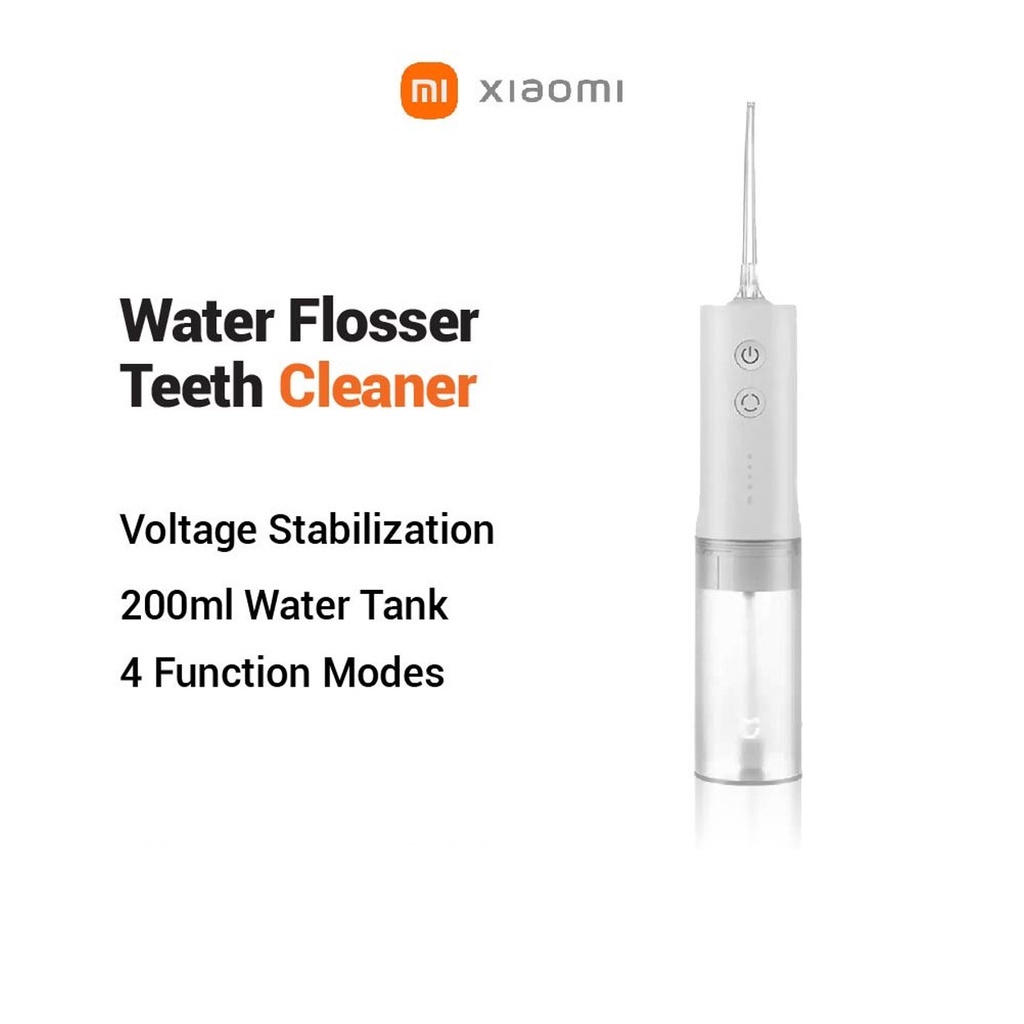 XiaoMi Portable Electric Water Flosser 4 Modes Teeth Cleaner IPX7 ...