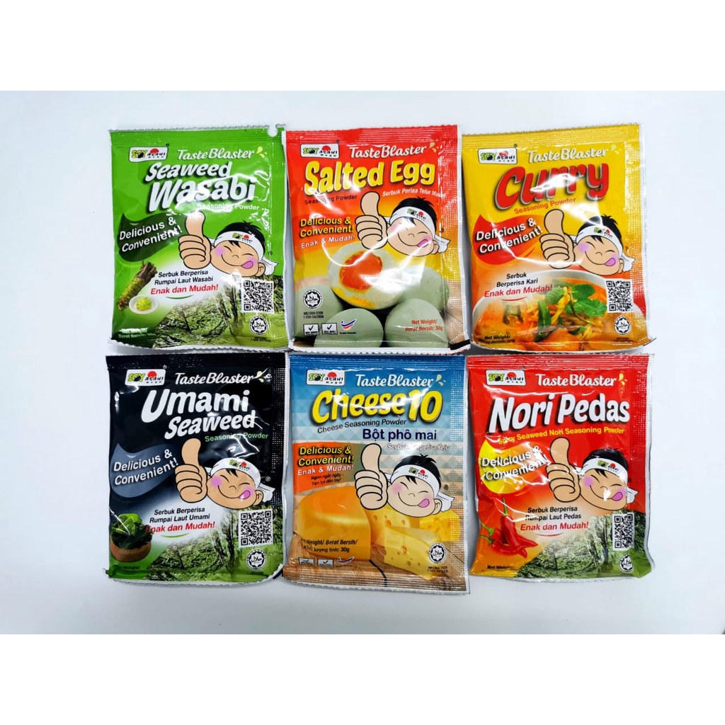 Soy Asahi Seaweed Wasabi/Salted Egg/Umami Seaweed/Cheese Seasoning ...
