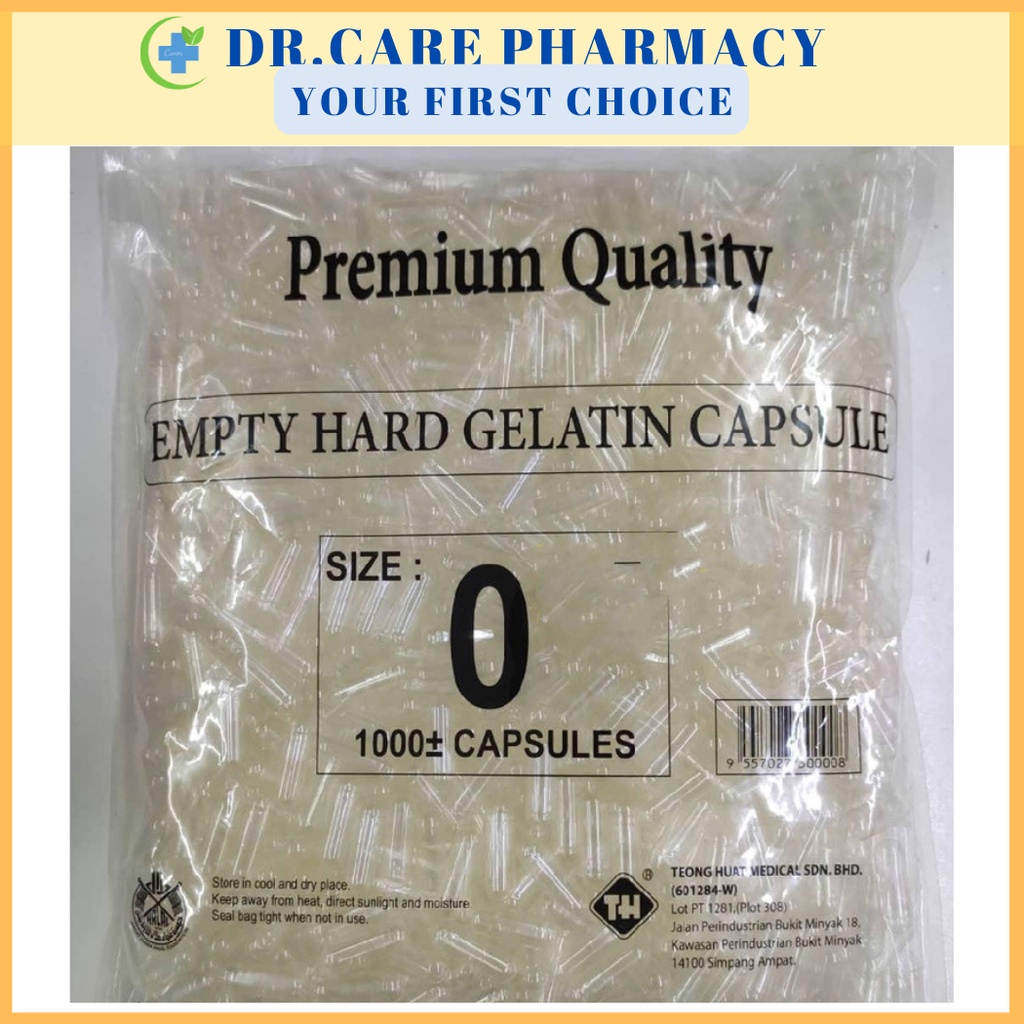 Empty Hard Gelatin Capsule 1000 Capsules Premium Quality Size O Kapsul ...