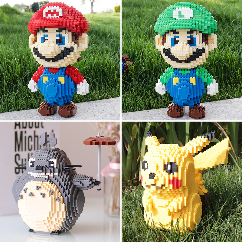 Lego Borong Merentas Sempadan Pencerahan Kecil Dipasang Blok Bangunan ...