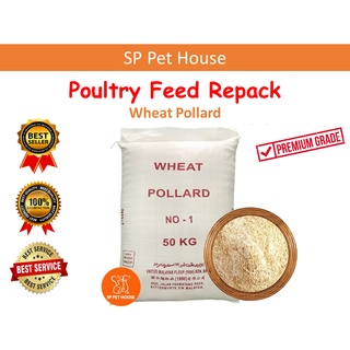 *Repack 1KG* Wheat Pollard / Makanan Ternakan Kulit Gandum Halus Dedak ...