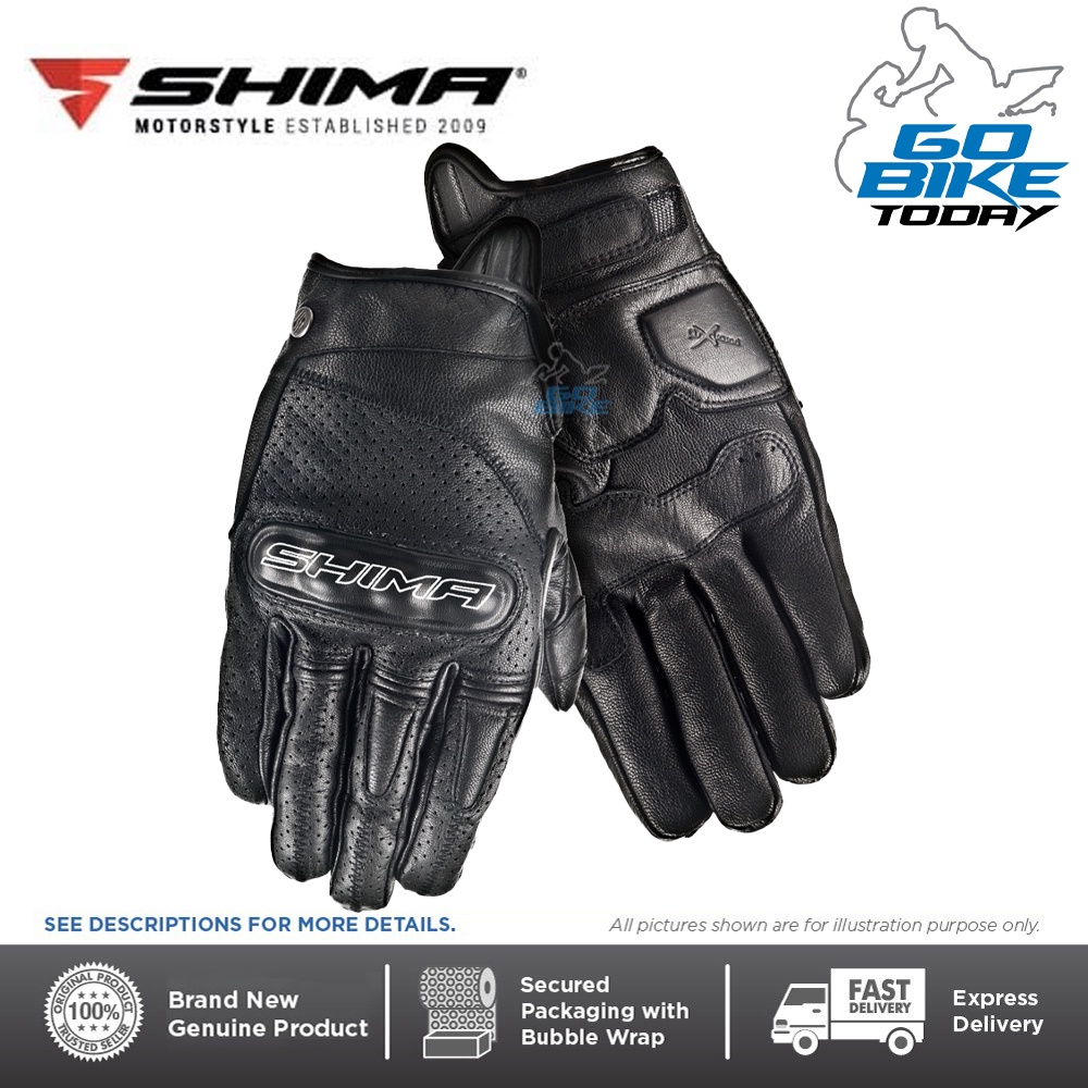Shima Men Racing Gloves - CALIBER (BLACK) | Shopee Malaysia