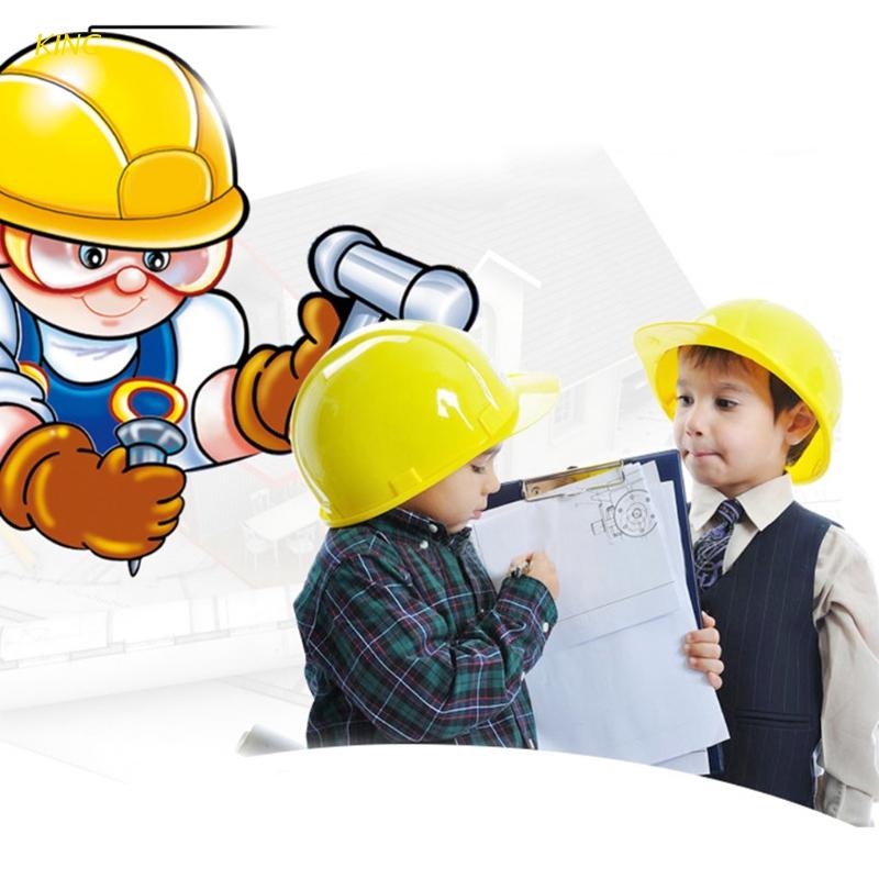 KING Kids Realistic Helmet Toy Simulation Safety Helmet Construction ...