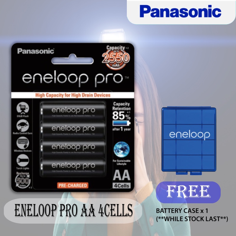 Panasonic Eneloop Pro Aa Aaa 4 Cells Nimh Rechargeable Battery Pack