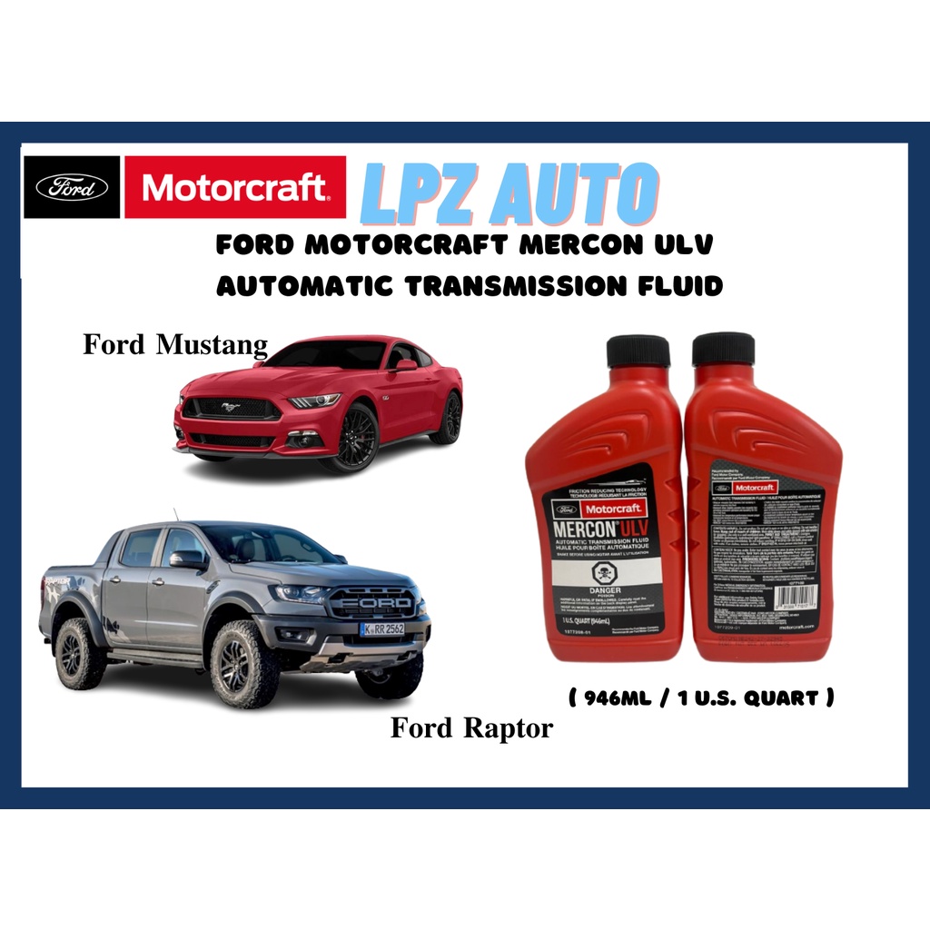 Ford Ranger T8 T10 Mustang GT Genuine Ford Motocraft Mercon ULV ATF ...
