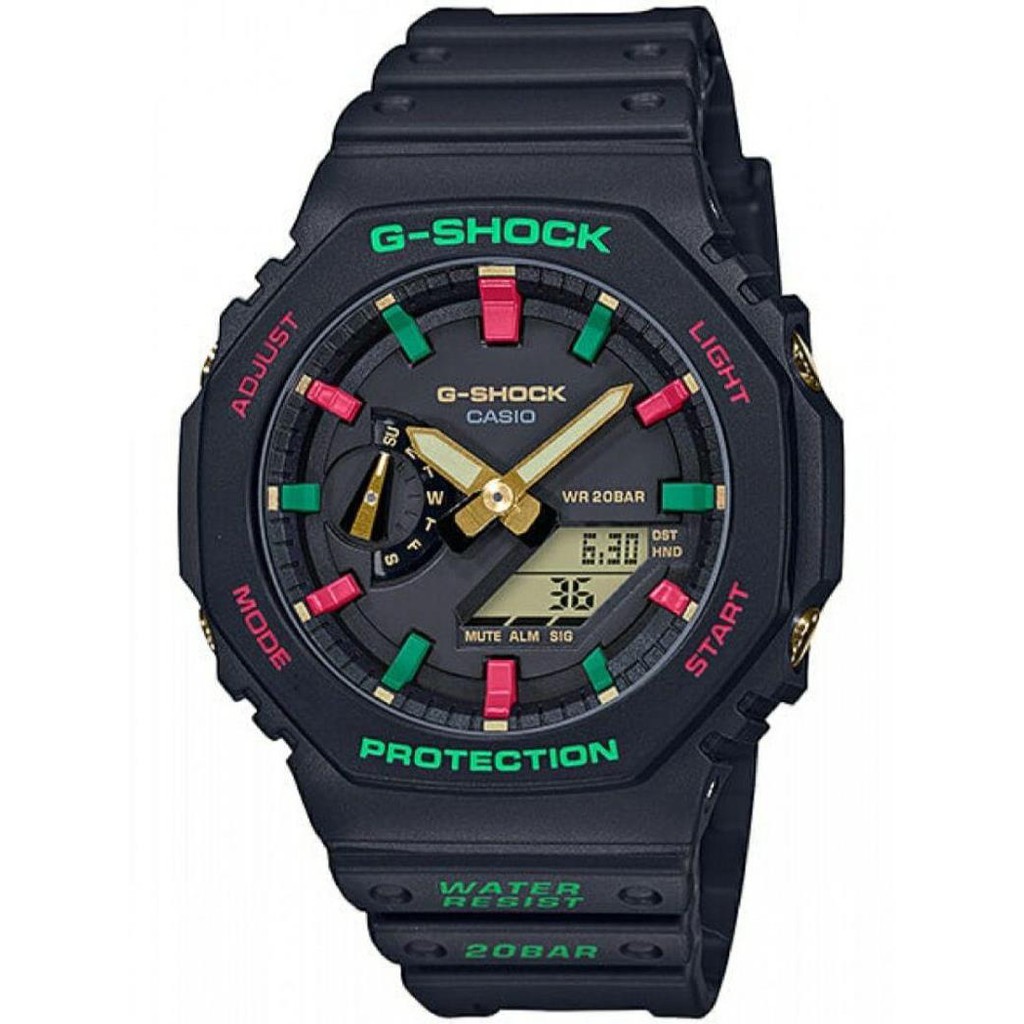 G Shock GA 2100 Rasta Retro Style gshock rasta gshock rastafarian ...