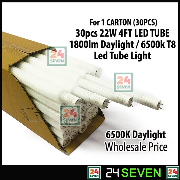 [ READY STOCK ] 30pcs LED Tube 1800LM Daylight / 6500k T8 Led Tube Light / Value Buy / Wholesale ...