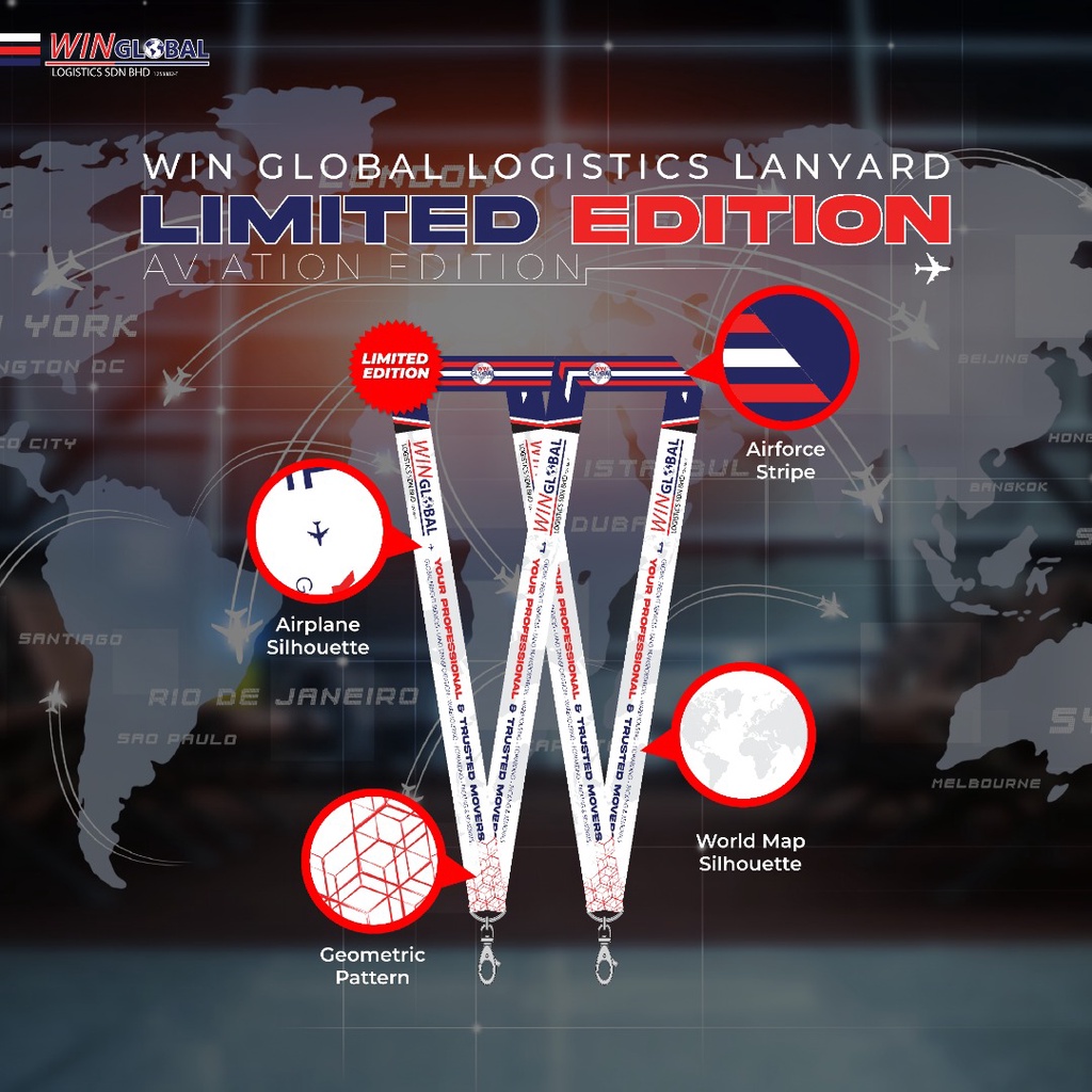 Lanyard Special limited Edition Win Global Logistics lanyard | Shopee ...
