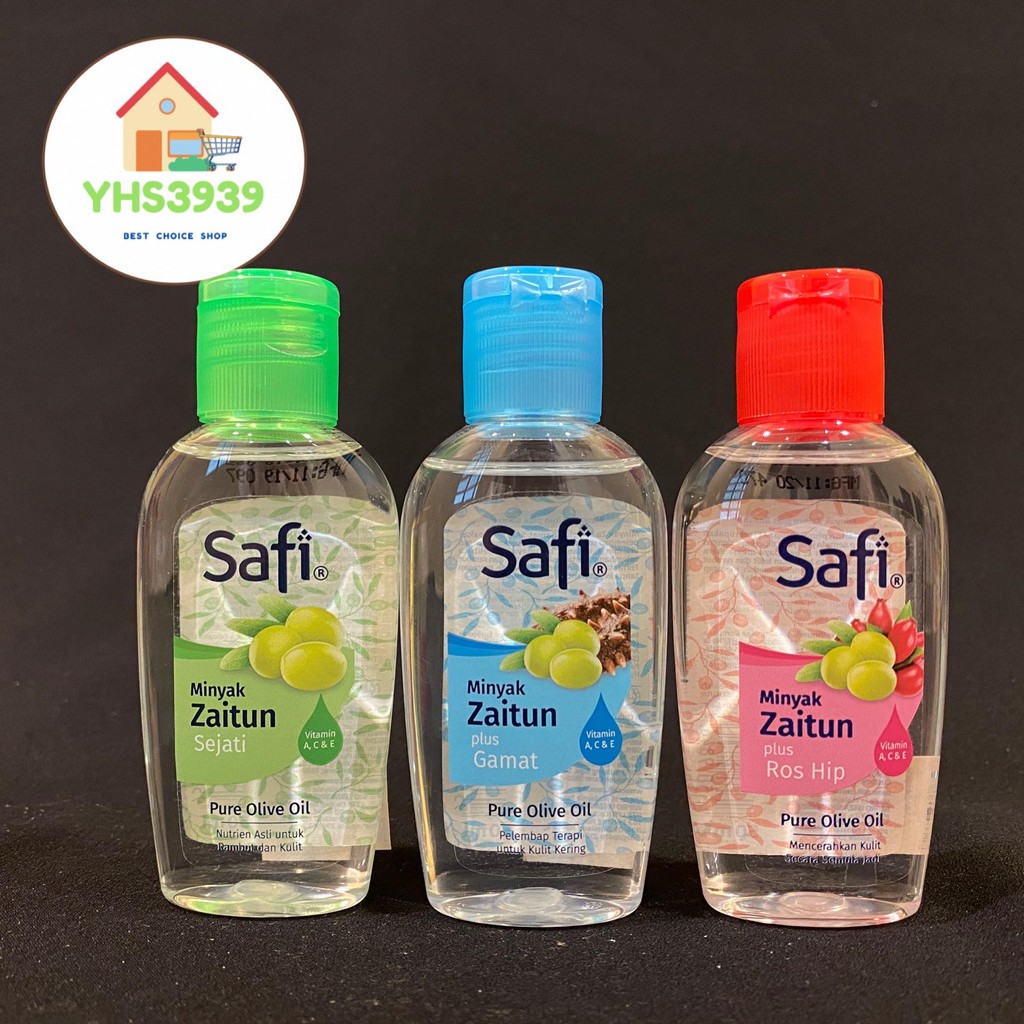 Safi Minyak Zaitun Pure Olive Oil Plus Ros Hip/Sejati/Plus Gamat 80ml | Shopee Malaysia