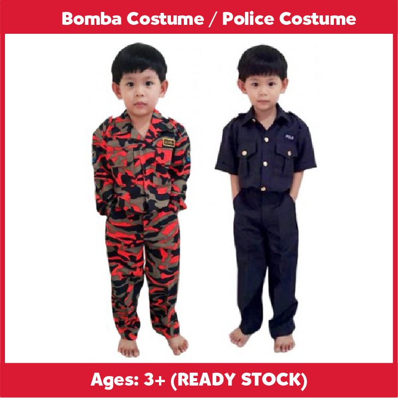 Bomba /Police Costume for Kids (READY STOCK) | Shopee Malaysia