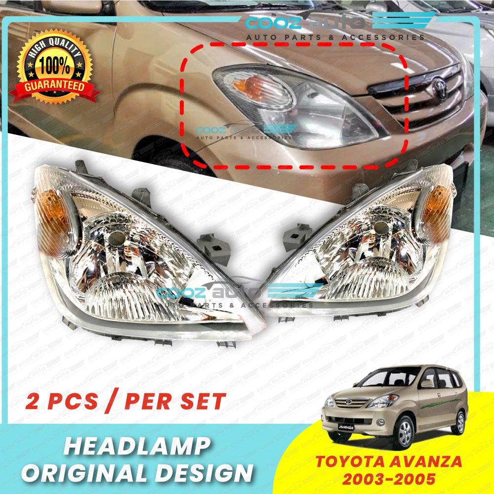 Toyota Avanza 2003 2004 2005 Front HeadLamp Head Lamp Light (No Bulb ...