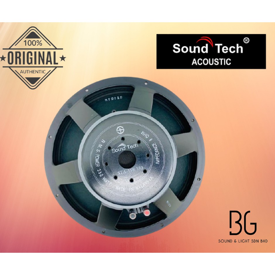soundtech sta15e350 15inch speaker driver made in malaysia 350w ...