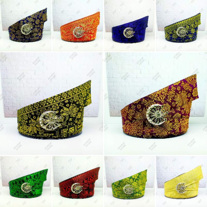 Tanjak/tengkolok/destar SONGKET PREMIUM Original Malay | Johor-riau ...