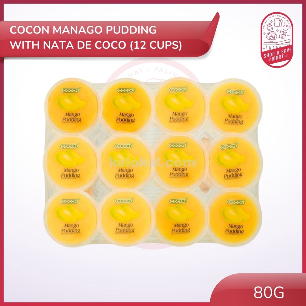 Cocon Mango Pudding With Nata De Coco (12 Cups) - 80g | Shopee Malaysia