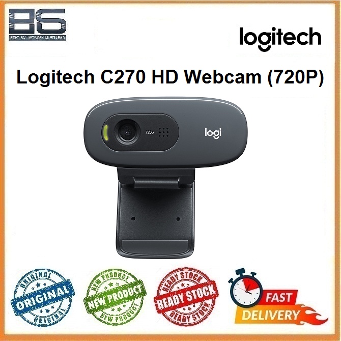 Logitech C270 HD Webcam (720P) | Shopee Malaysia