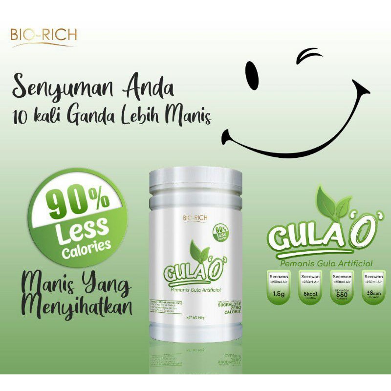 Ready Stock Gula 'O' (PEMANIS GULA RENDAH KALORI ) 800g | Shopee Malaysia