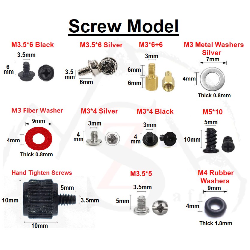 1pcs Pc Computer Screw For Hard Drive Ssd Computer Case Motherboard Fan