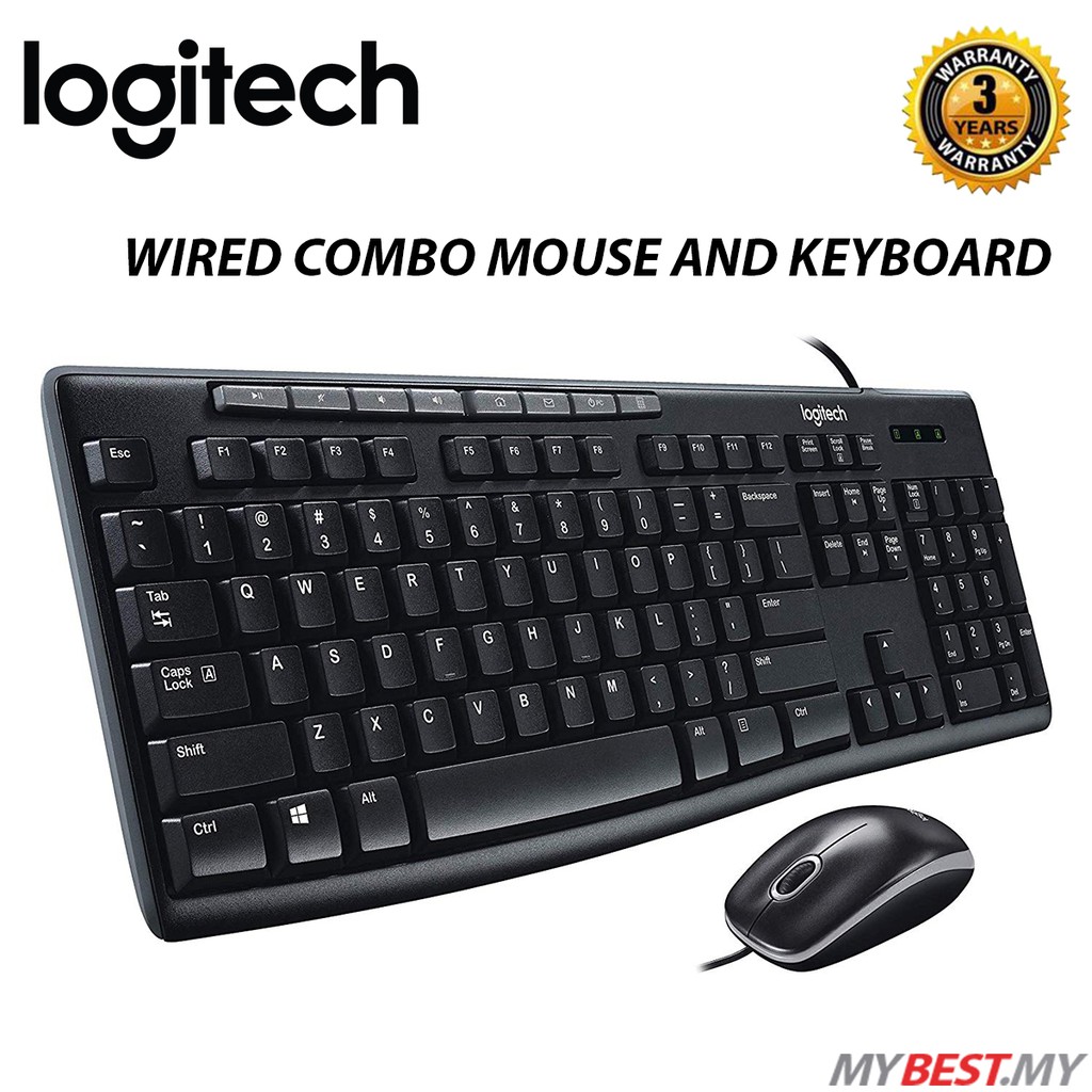 Logitech mk200 Keyboard and Mouse Media Combo | Shopee Malaysia