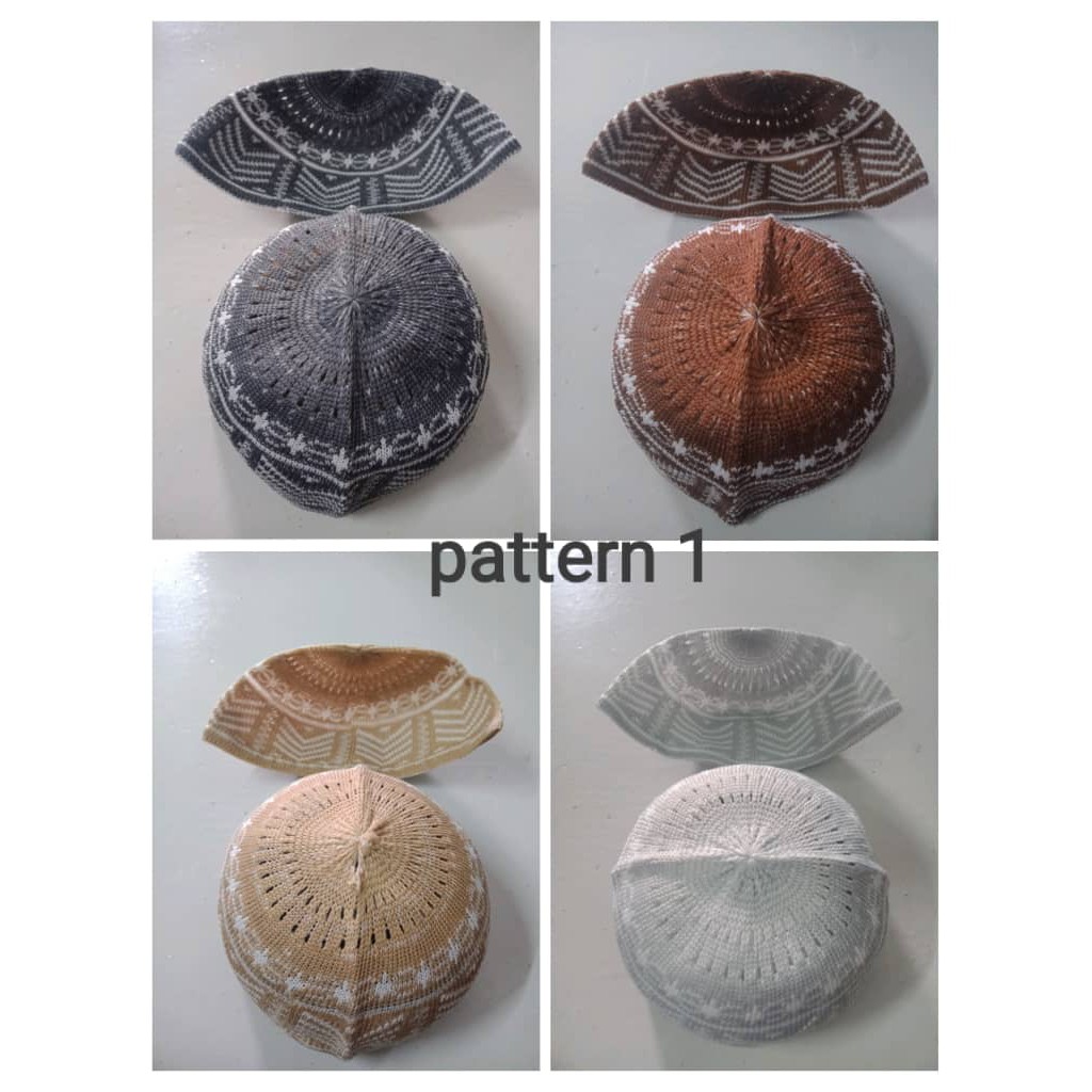 42 jenis KOPIAH KAIT STRETCHABLE PENUTUP KEPALA LELAKI KUFI KETAYAP ...