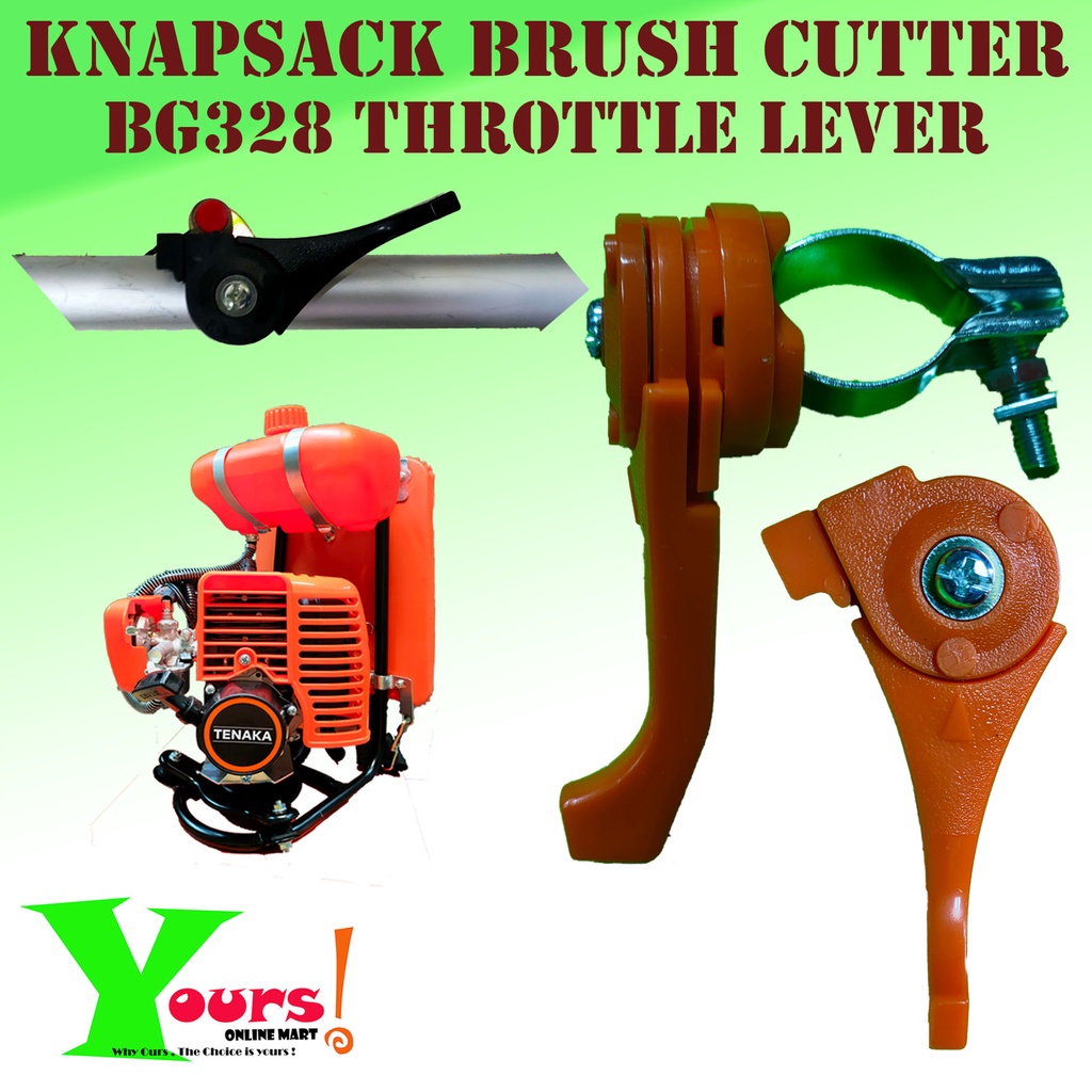 BG328 KNAPSACK BRUSH CUTTER THROTTLE LEVER \ TUAS PENDIKIT MESIN RUMPUT ...