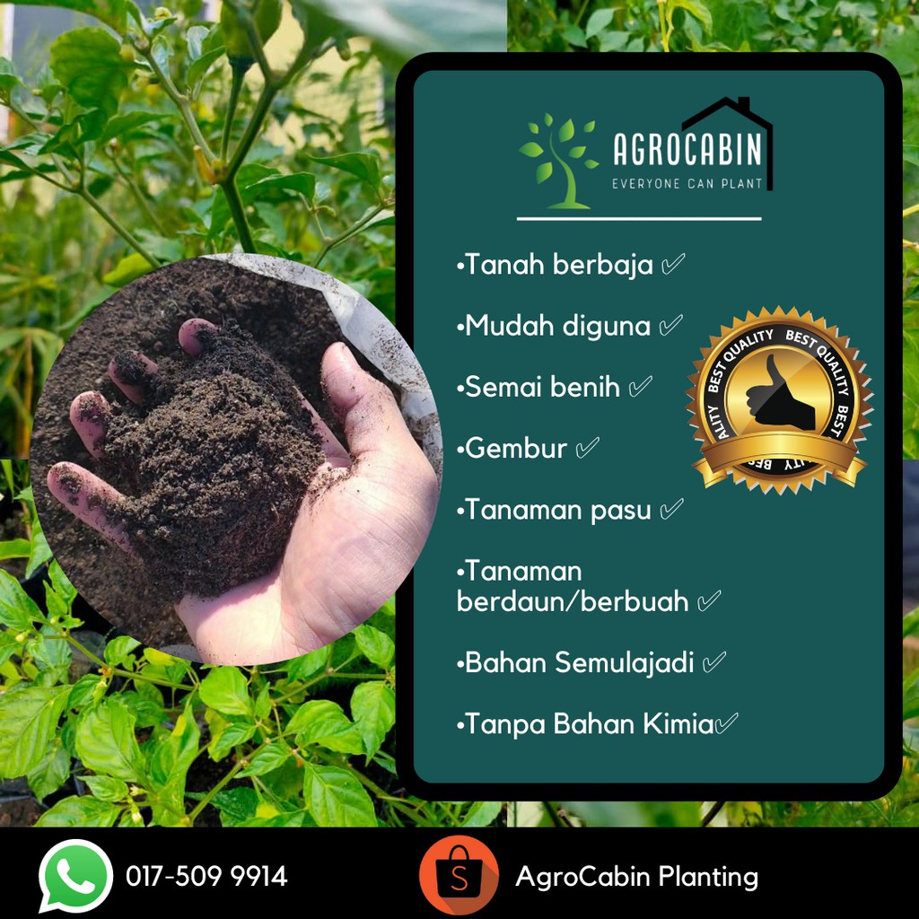 6KG Tanah Baja Organic (4 IN 1) Easy Planting MURAH & BERKUALITI ...