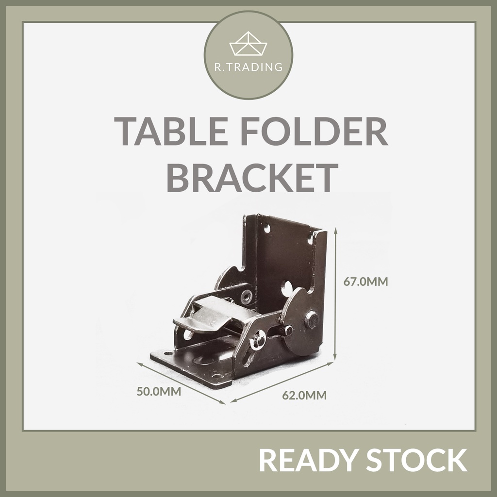 [Ready Stock] Table Folder Bracket Heavy Duty E Coat Finishing Folding ...