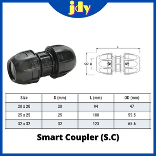 HDPE Poly Fitting Poly Pipe Connector Smart Coupler Elbow Tee End Cap ...