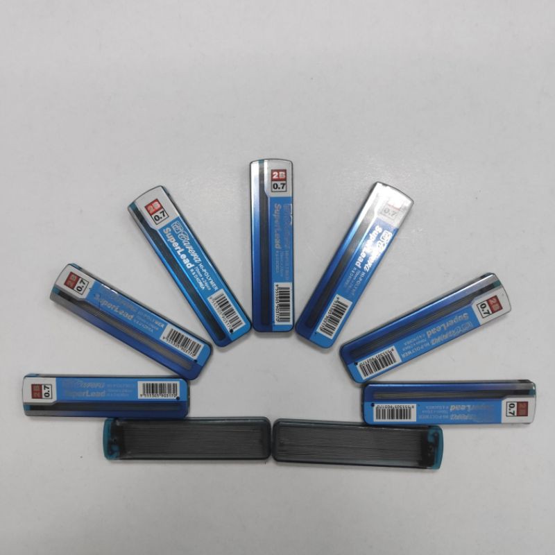 Pencil Lead Hi Polymer Super lead 0.7 2B Carera Pilot 6 tube pack Ready ...