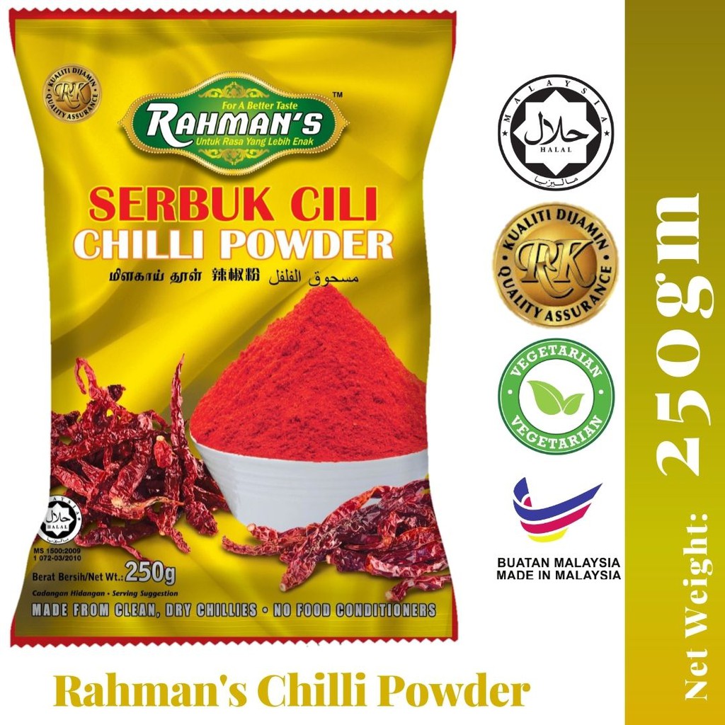Rahman's Chilli Powder 250g | Serbuk Cili Rahman's 250g | Shopee Malaysia