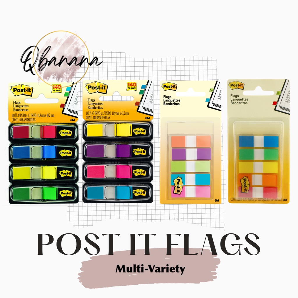 3M Post-it Flags Small with Dispenser -683 | Shopee Malaysia