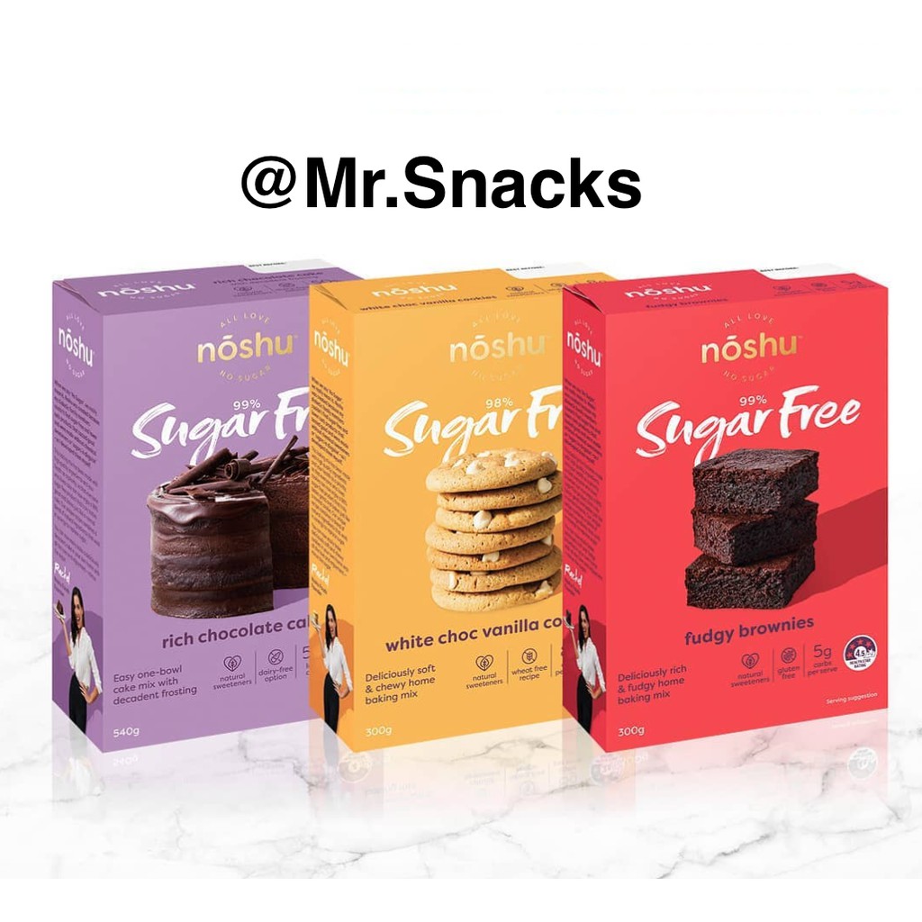 Noshu 99% Sugar Free Cookie / Cake / Brownie Mix | Shopee Malaysia