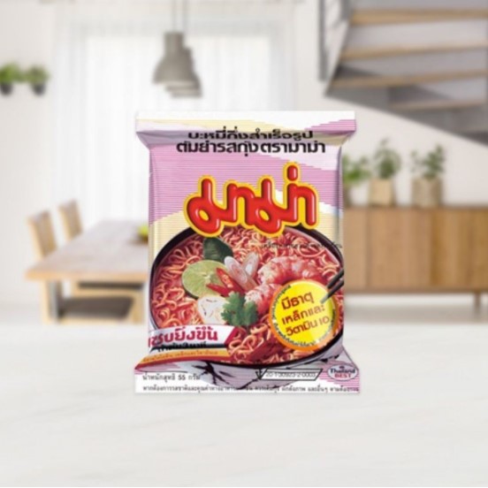 Thailand Mama Mee Instant Noodle Creamy Tom Yam Flavour Shrimp Tom Yam ...