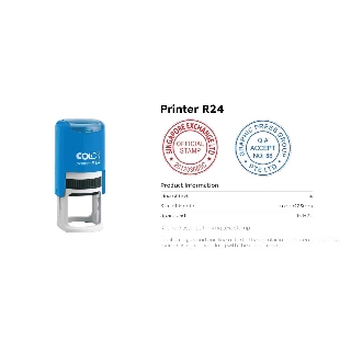 [Custom Made] COLOP (R24) Printer Line R24 Self-Inking Stamp | Shopee Malaysia