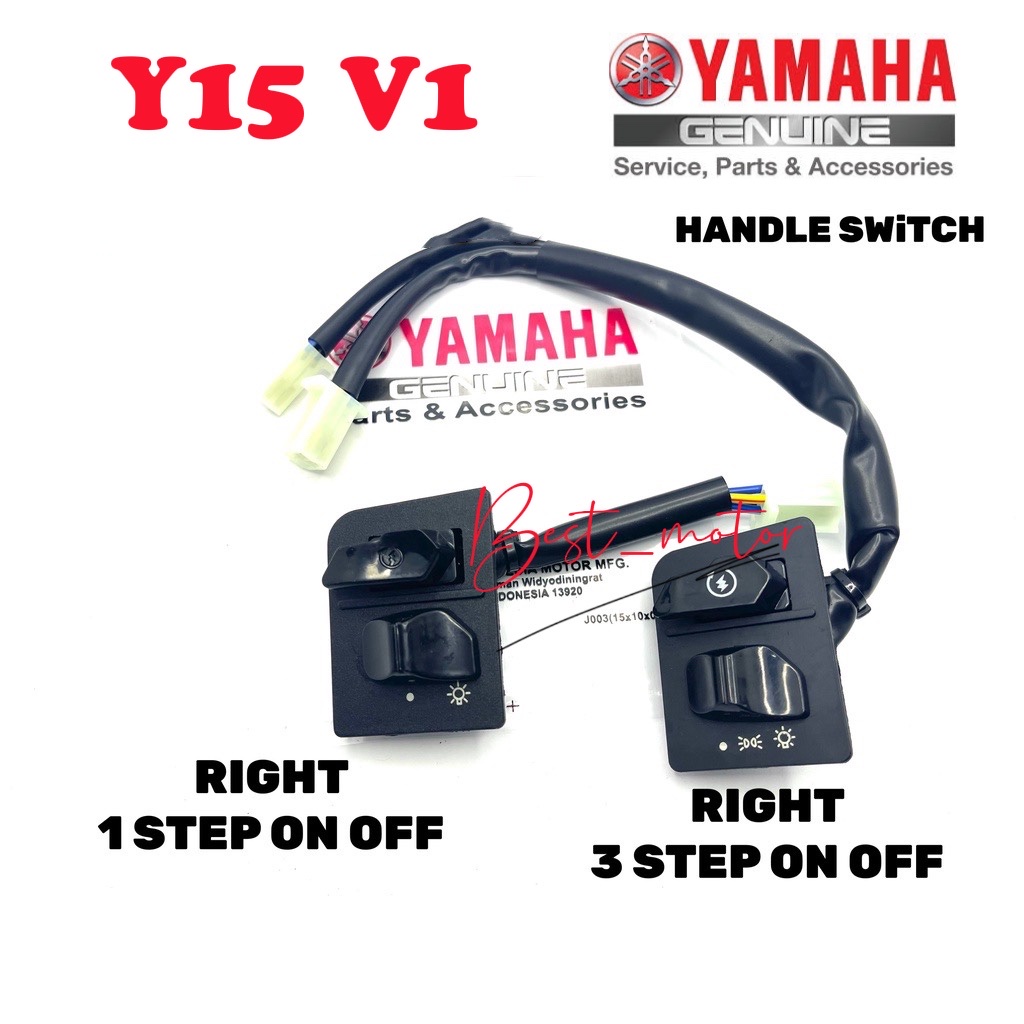 HANDLE SWITCH RIGHT R/H YAMAHA Y15ZR Y15 V1 ON / OFF ORIGINAL YAMAHA ...