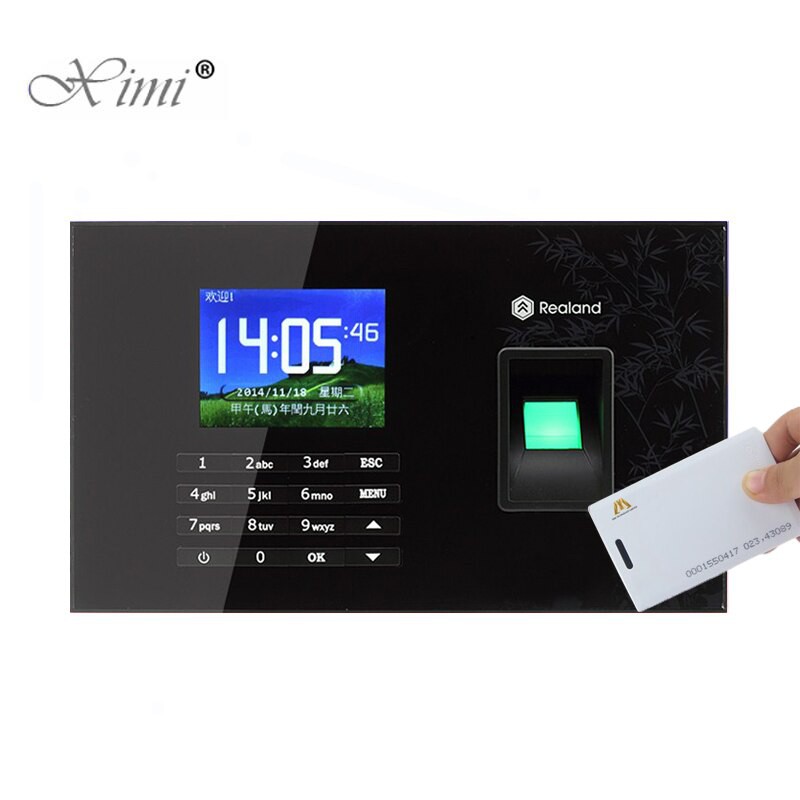 A-c051 biometric fingerprint time attendance built in rfid card reader with tcp/ip p2p ...